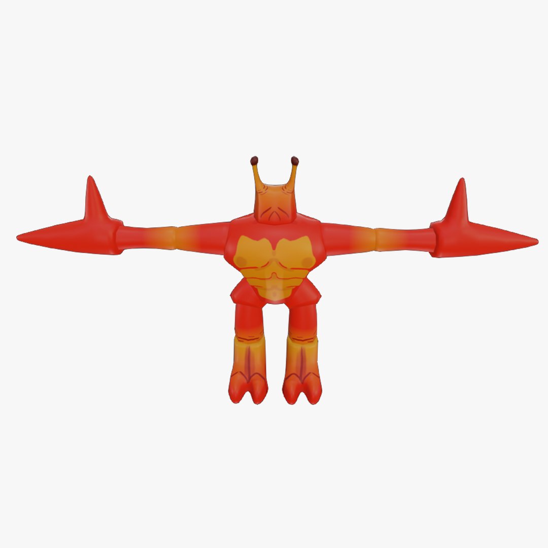 3D RED CRAB CHARACTER - TurboSquid 2177767