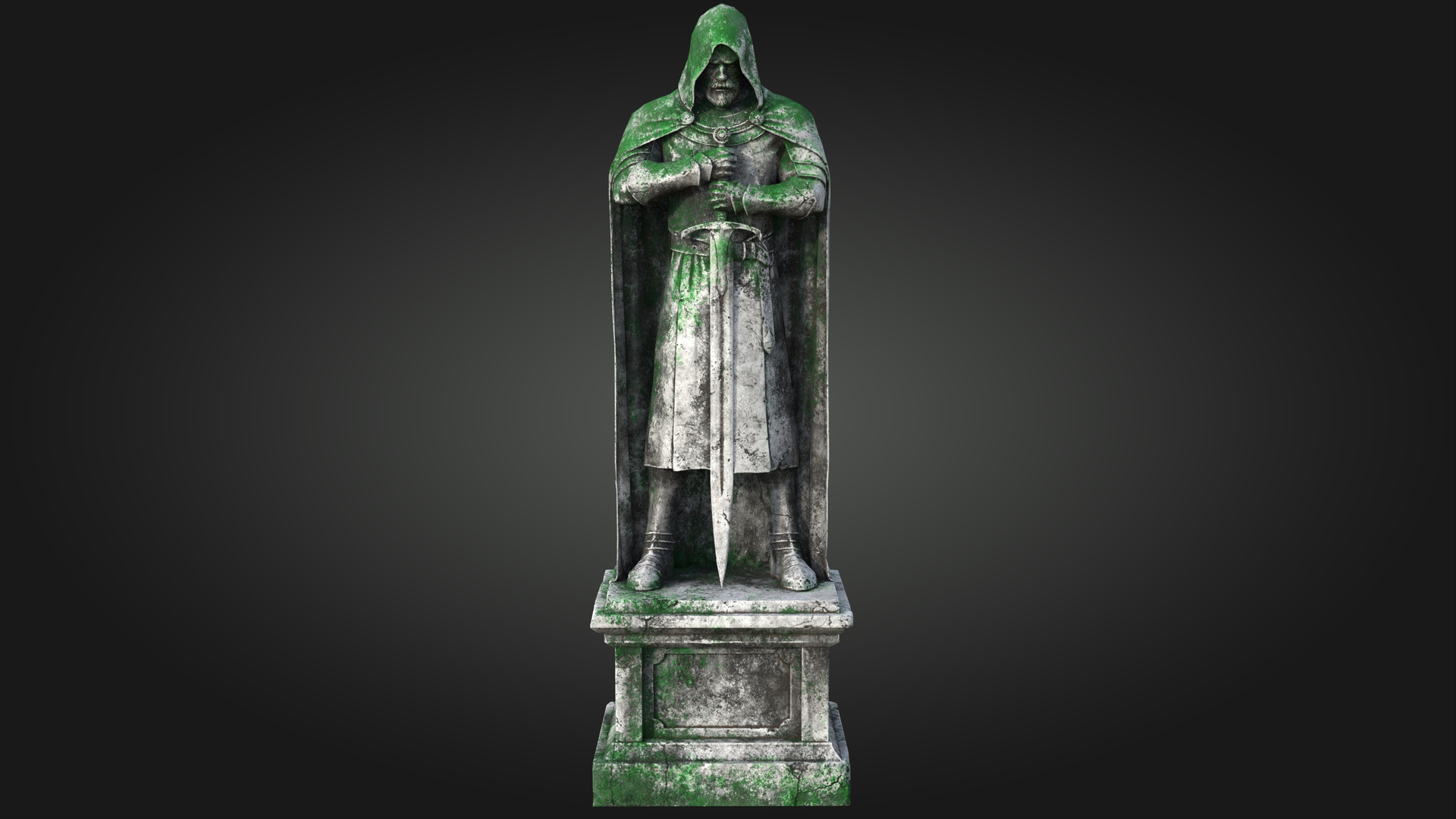 3D Ancient Knight Marble Statue - PBR model - TurboSquid 1716059