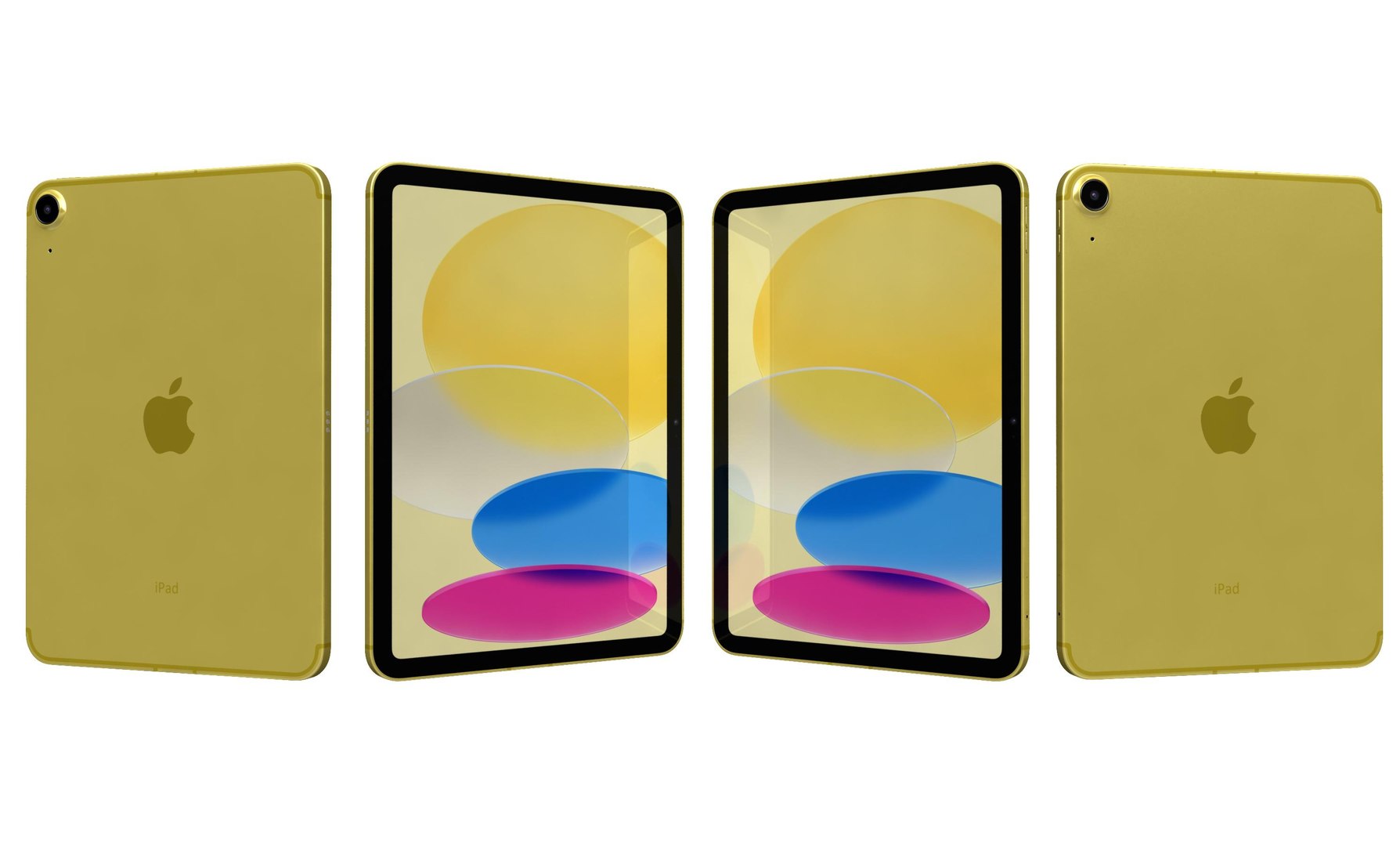 Apple IPad 2022 10th Gen WiFi-Cellular Yellow 3D Model - TurboSquid 1987000