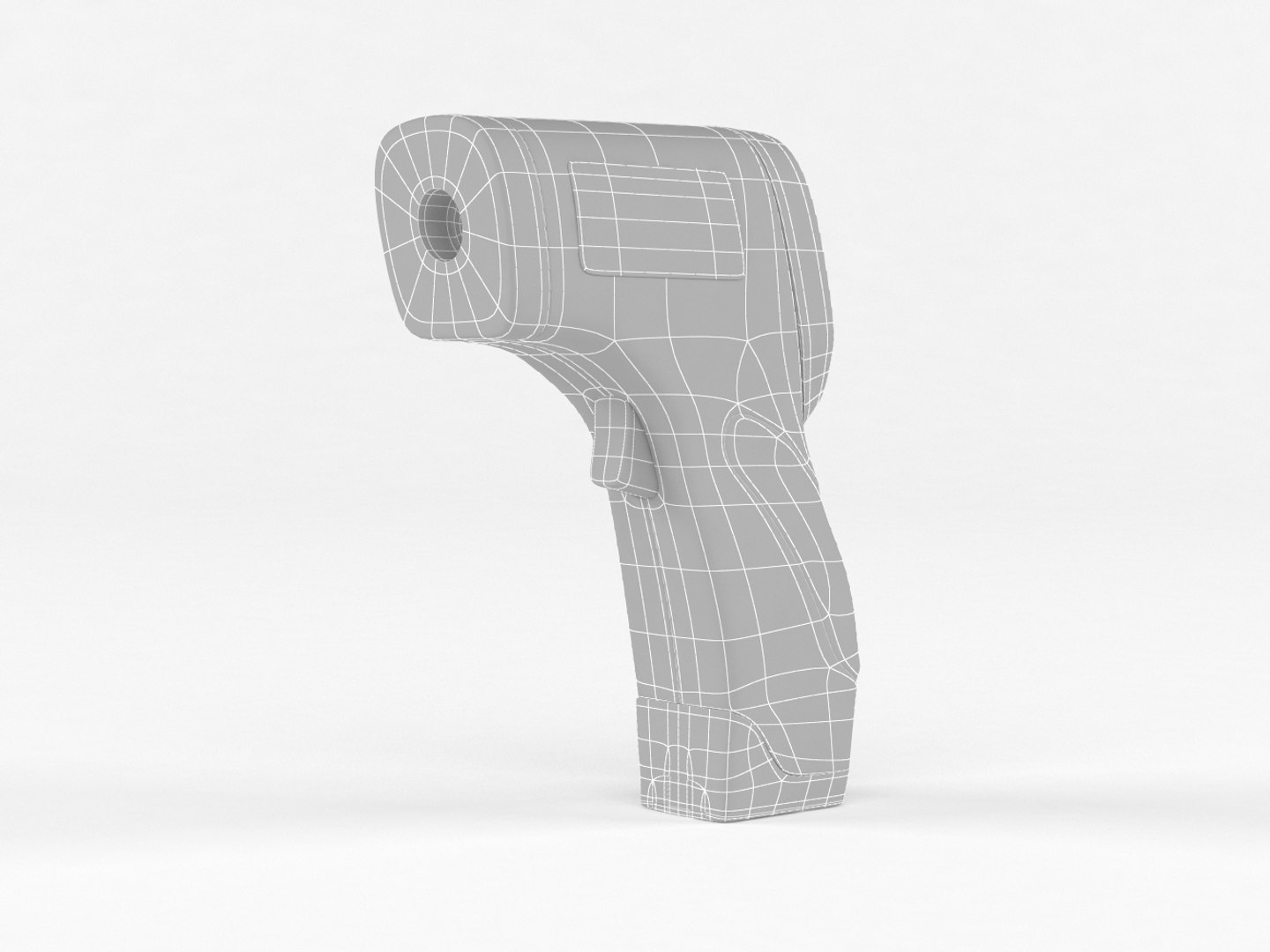 Digital Infrared Forehead Thermometer 3D Model - TurboSquid 1539950