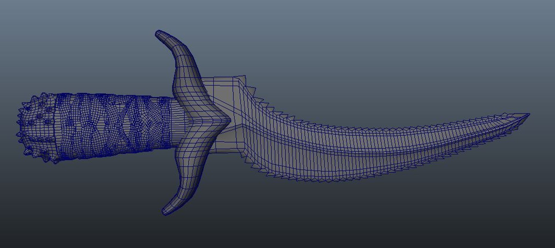 dagger weapon 3d model