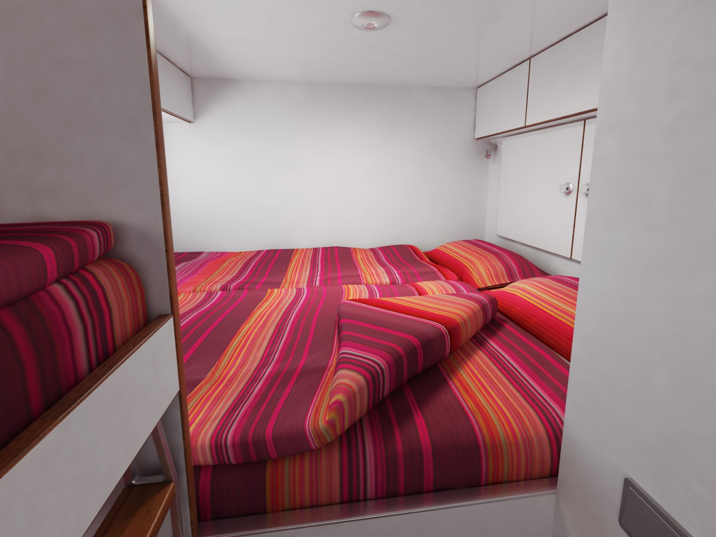 residential unit unicat truck 3d model