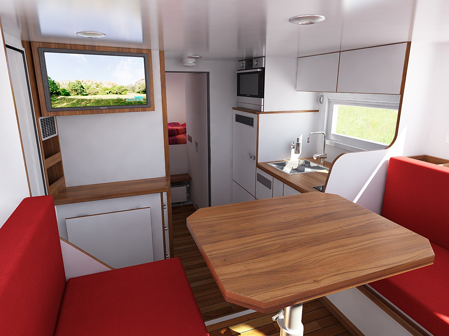 residential unit unicat truck 3d model