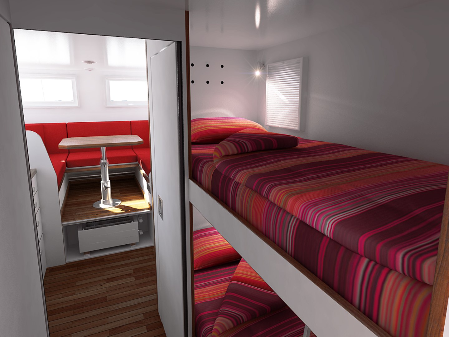 residential unit unicat truck 3d model