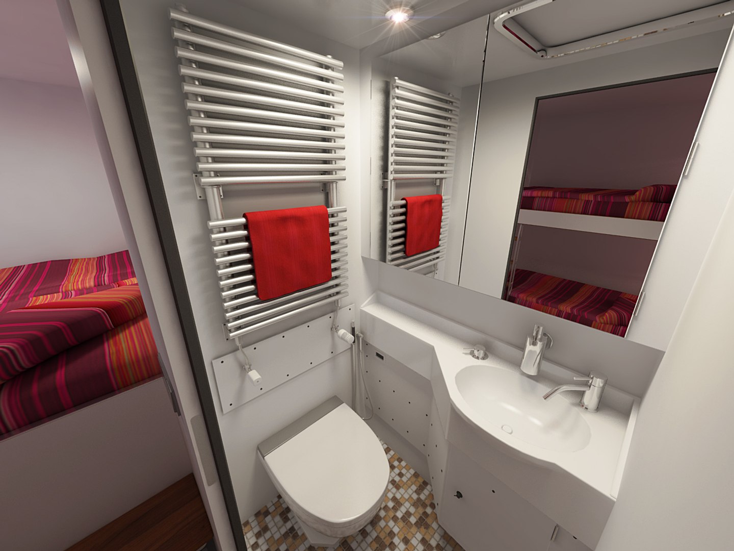 residential unit unicat truck 3d model