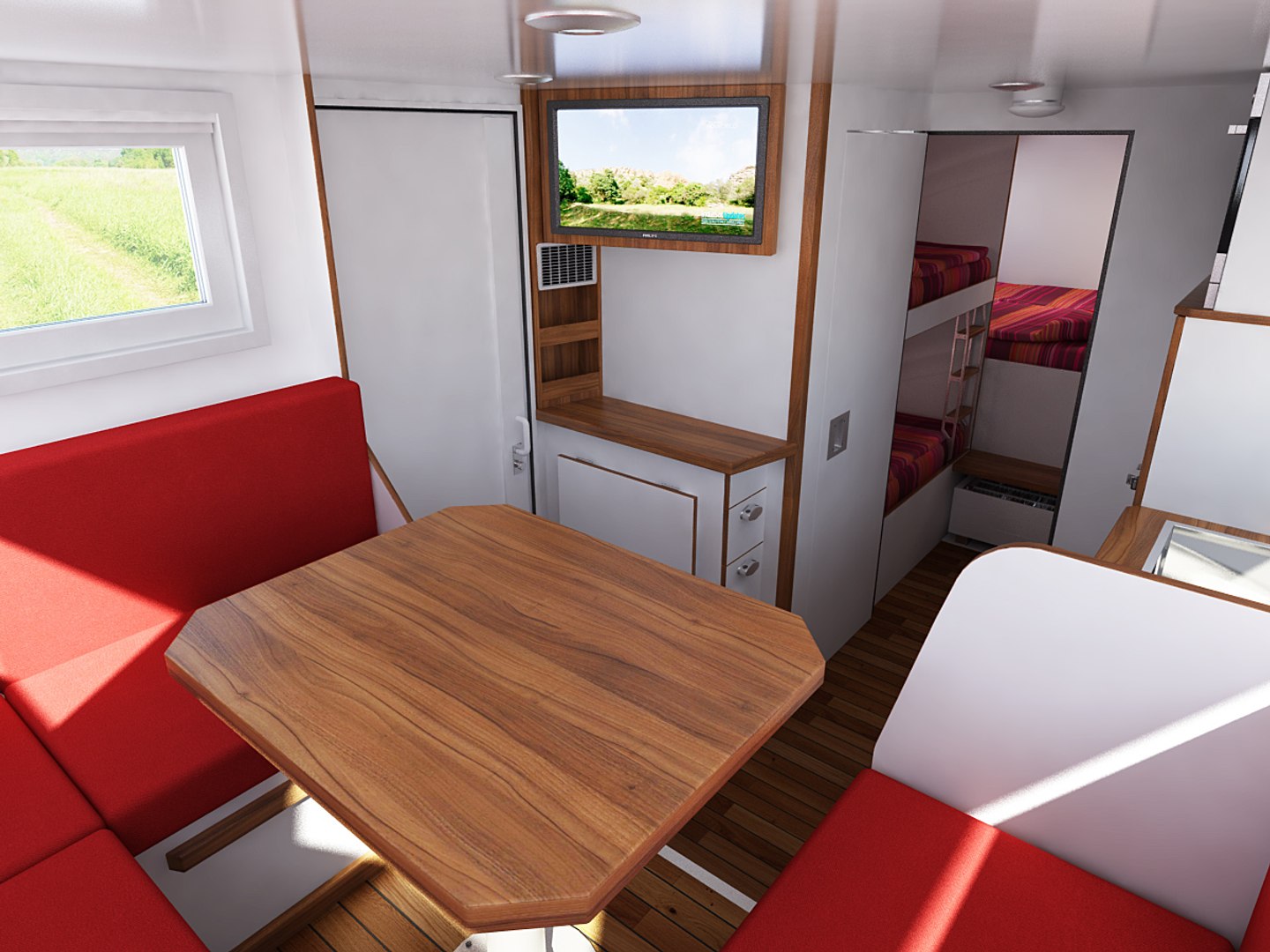 residential unit unicat truck 3d model