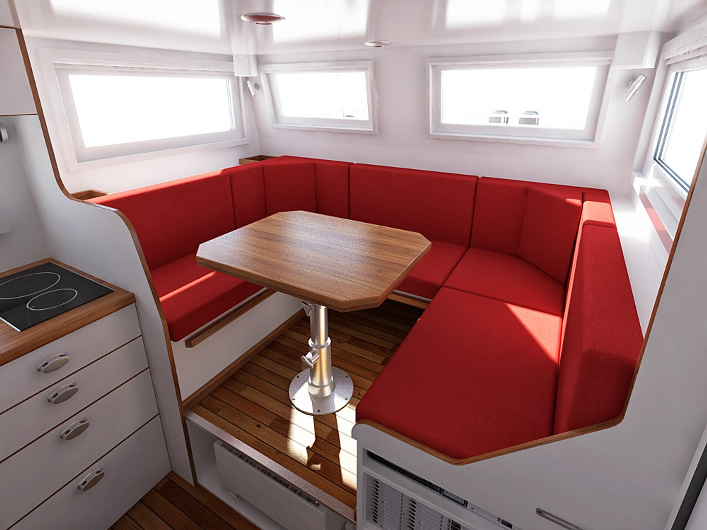 residential unit unicat truck 3d model