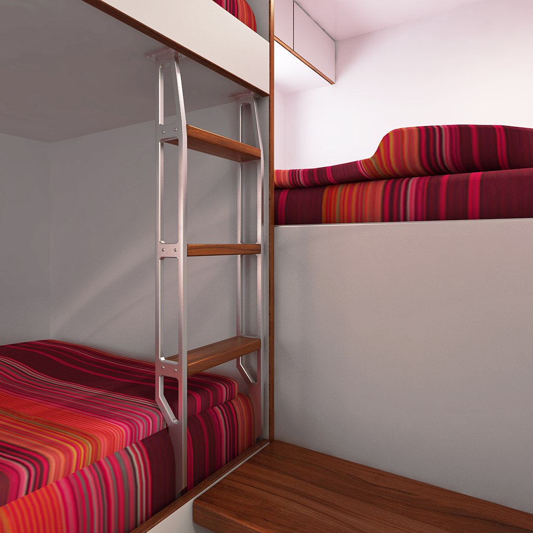 residential unit unicat truck 3d model