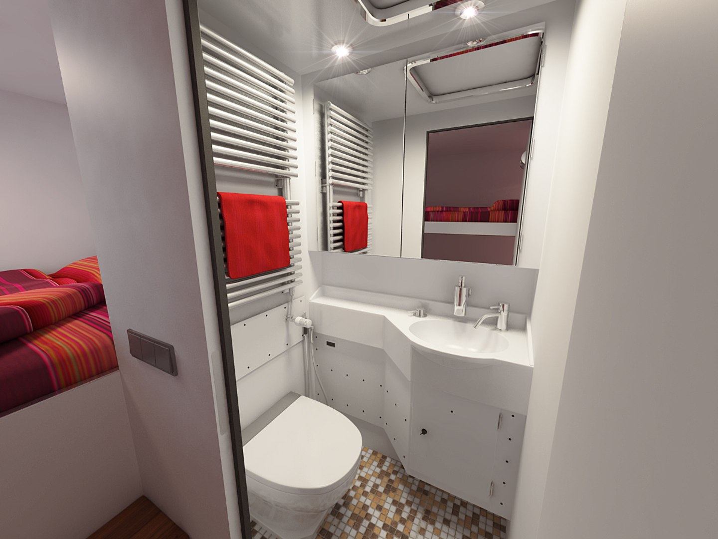 residential unit unicat truck 3d model