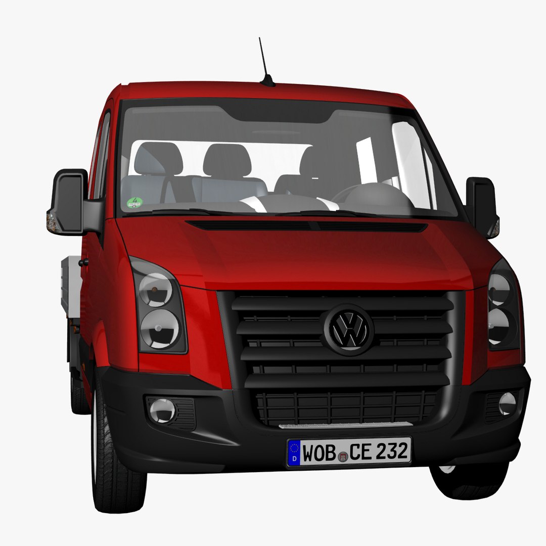 crafter pickup truck 2009 3d model