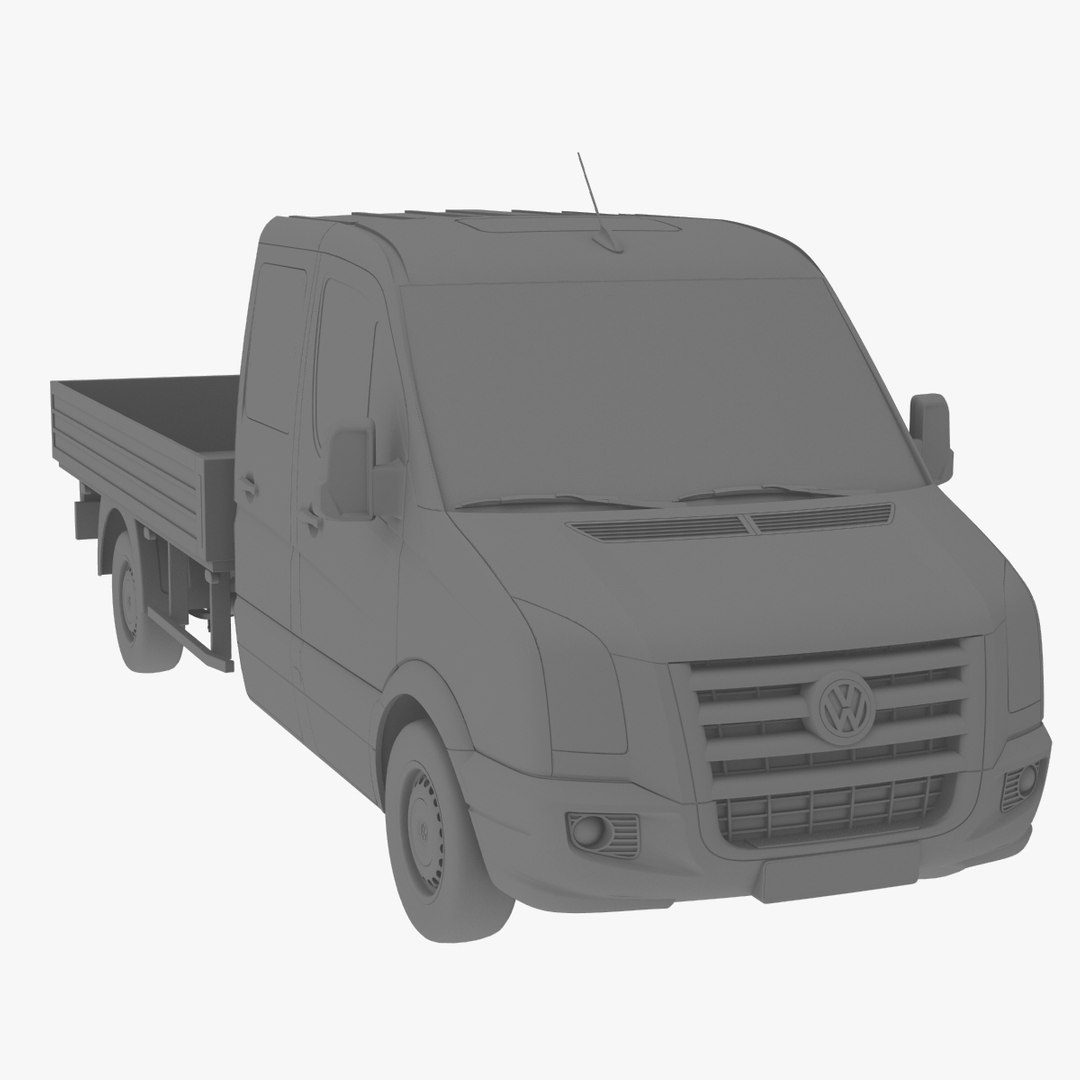 crafter pickup truck 2009 3d model