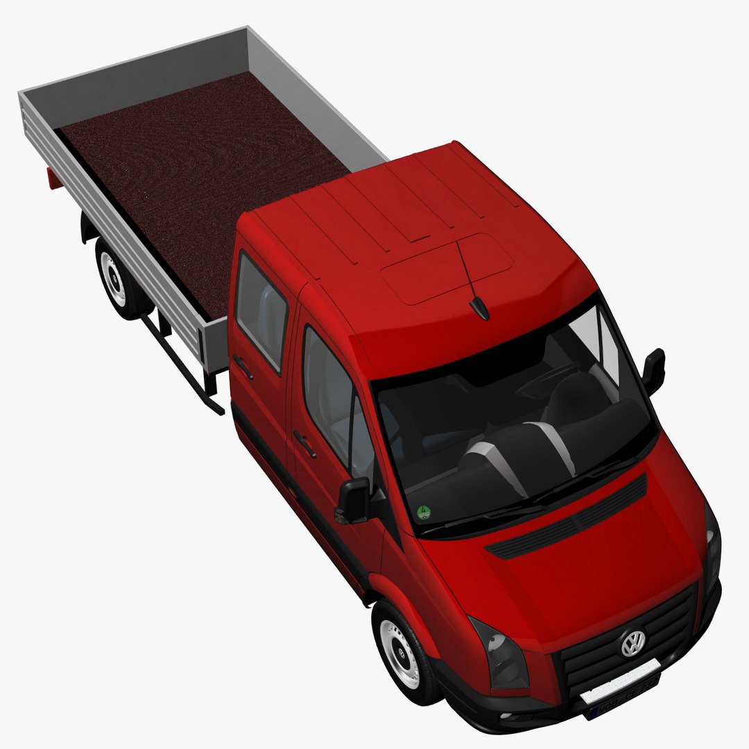 crafter pickup truck 2009 3d model