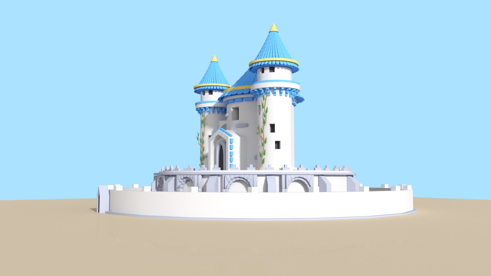 3D Fantasy Castle Rts - TurboSquid 2238531