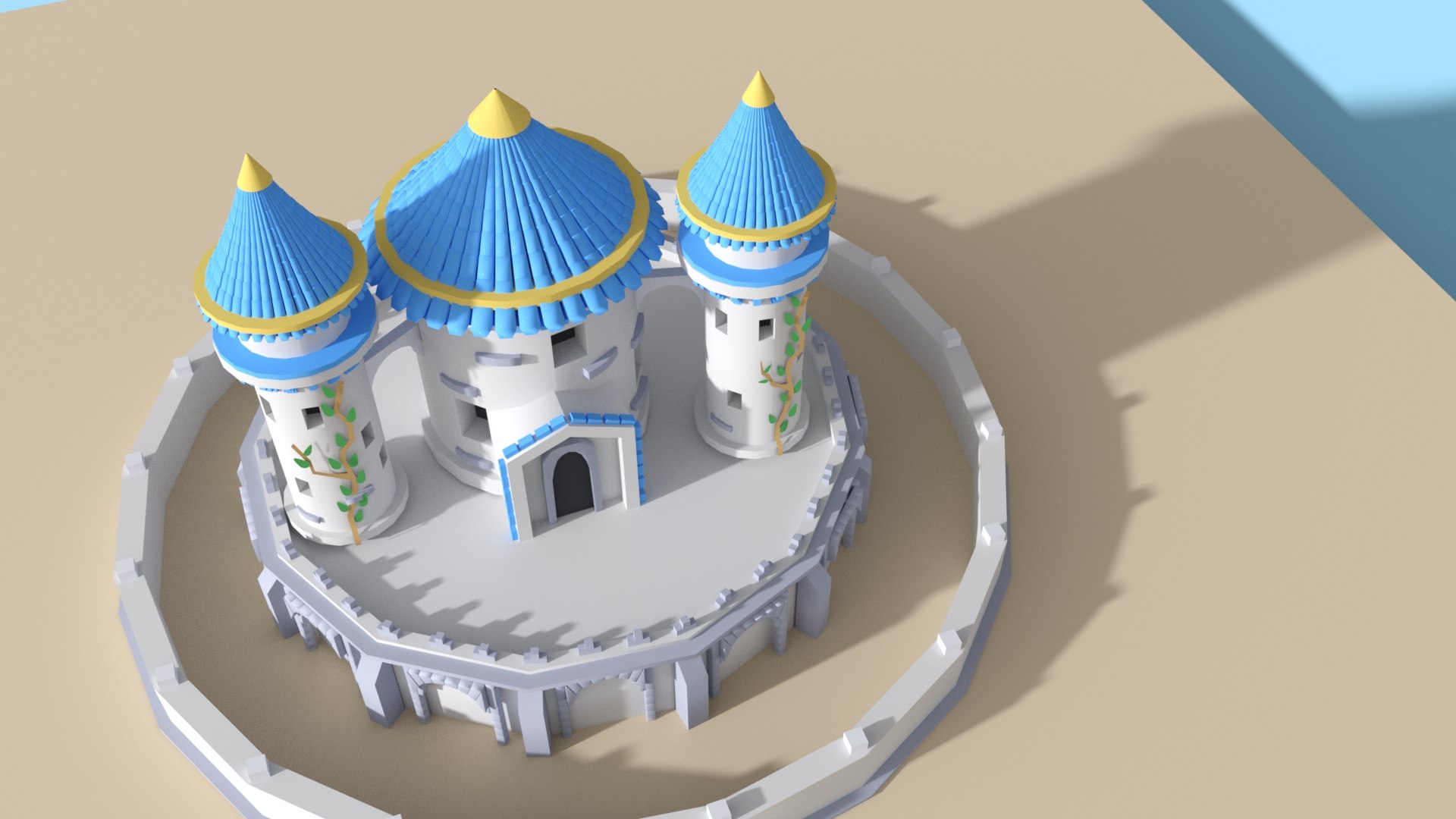 3D Fantasy Castle Rts - TurboSquid 2238531