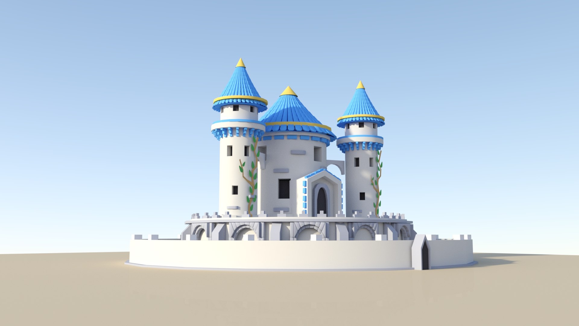 3D Fantasy Castle Rts - TurboSquid 2238531