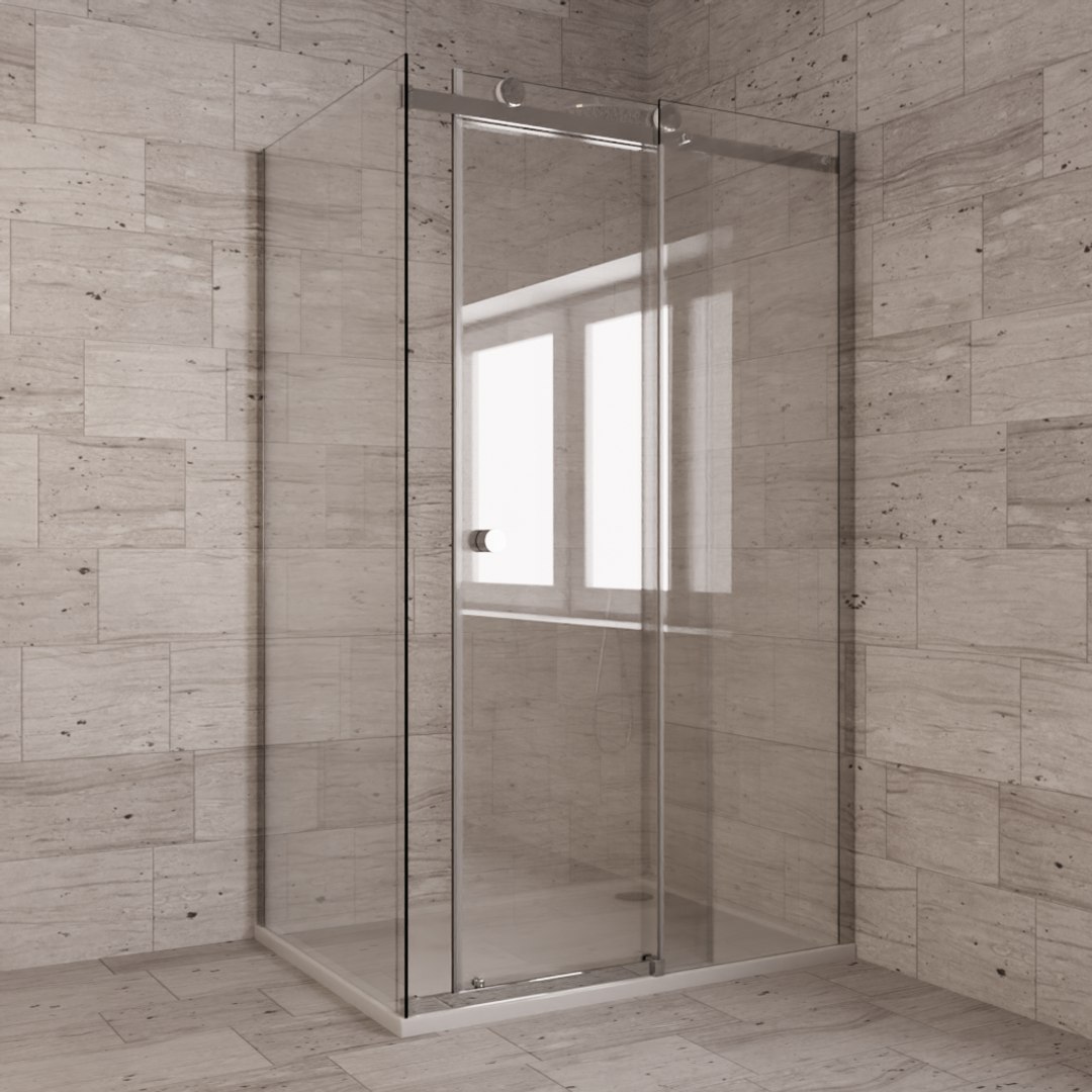 3D Model Sliding Shower Cubicle - TurboSquid 1551073