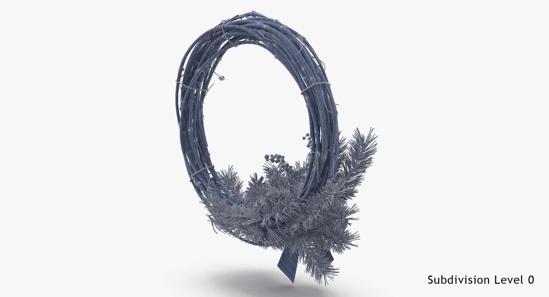 3D christmas wreath 01 - TurboSquid 1226976
