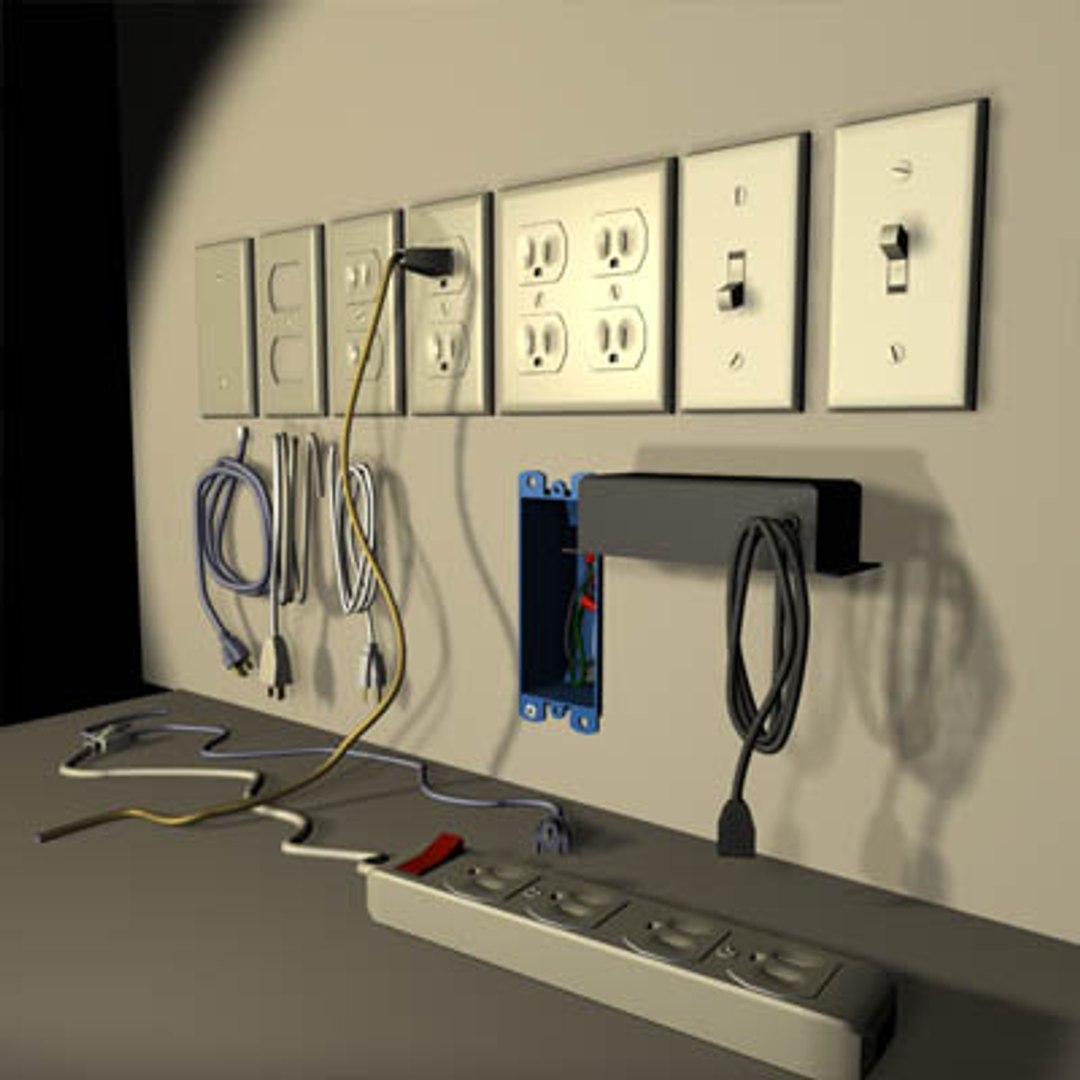 Electrical Parts 01 Circuit 3d Model