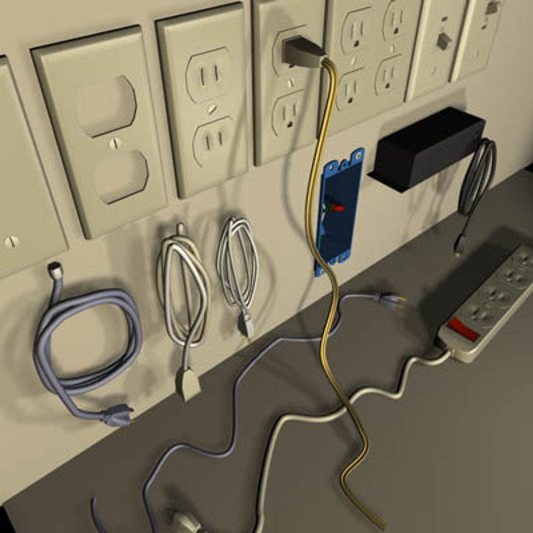 Electrical Parts 01 Circuit 3d Model