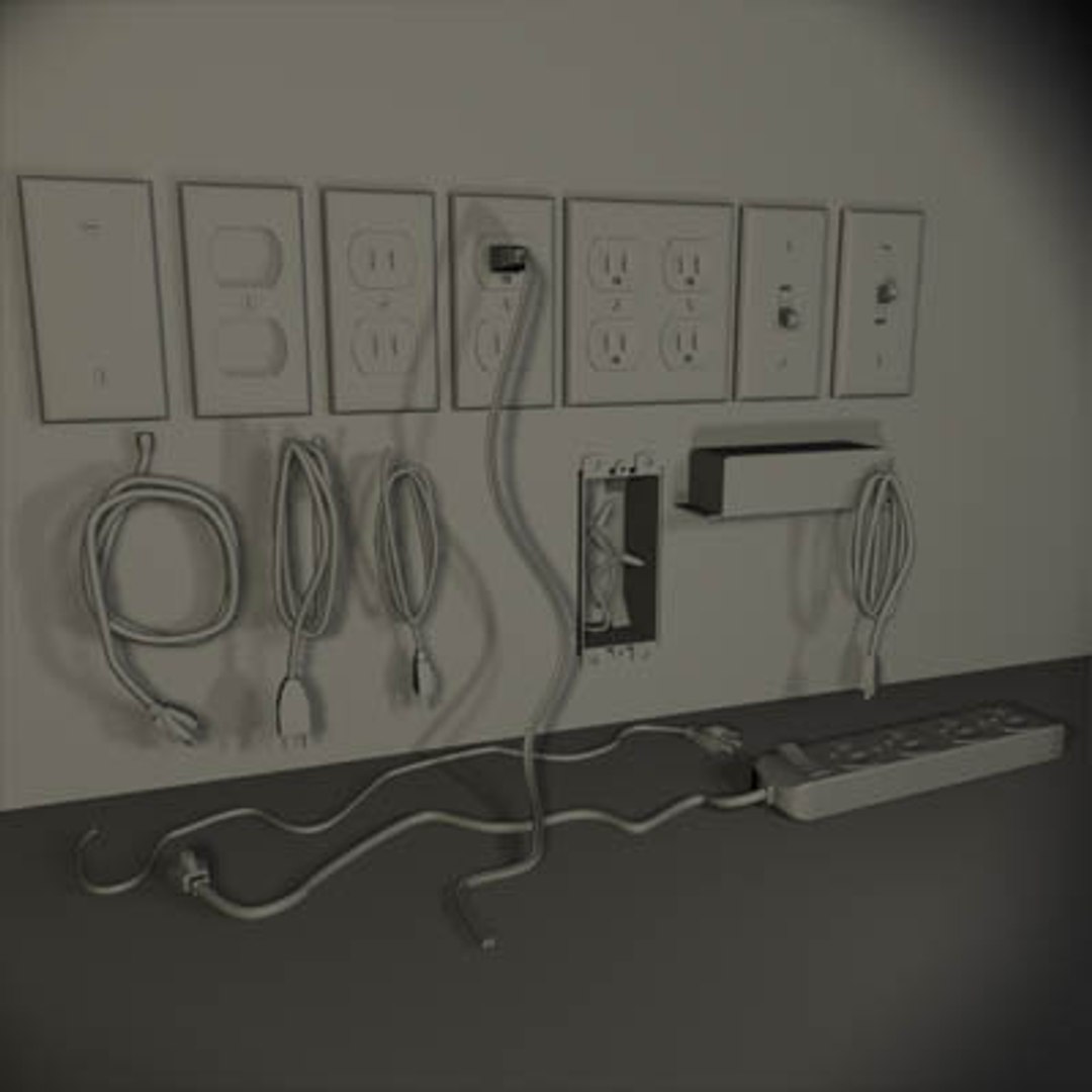 Electrical Parts 01 Circuit 3d Model