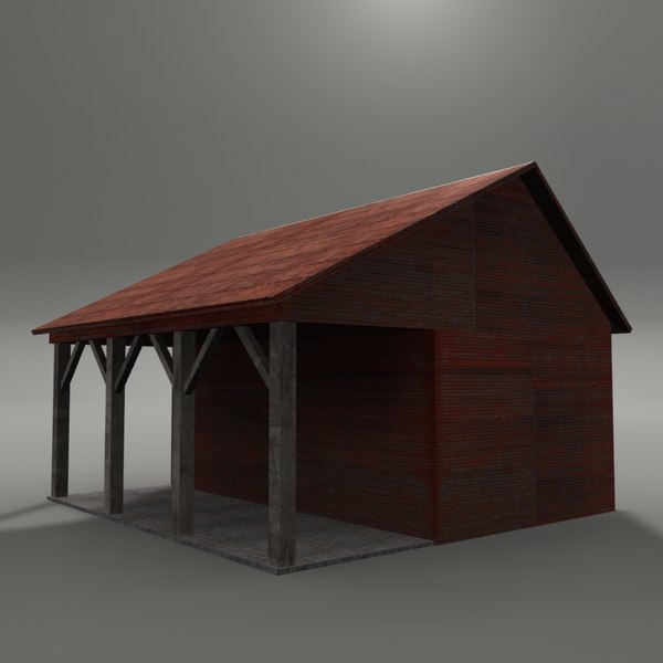 old barn 3d model