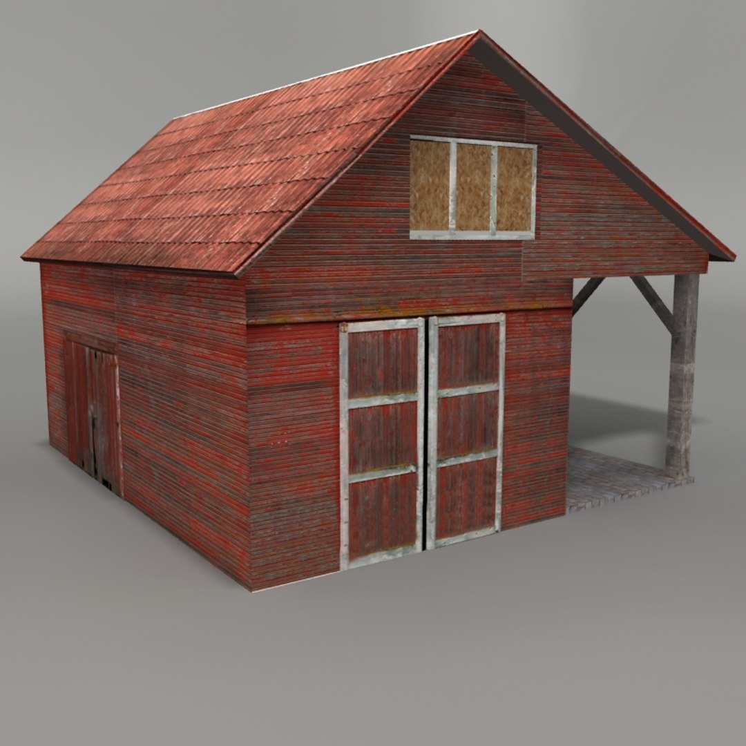old barn 3d model