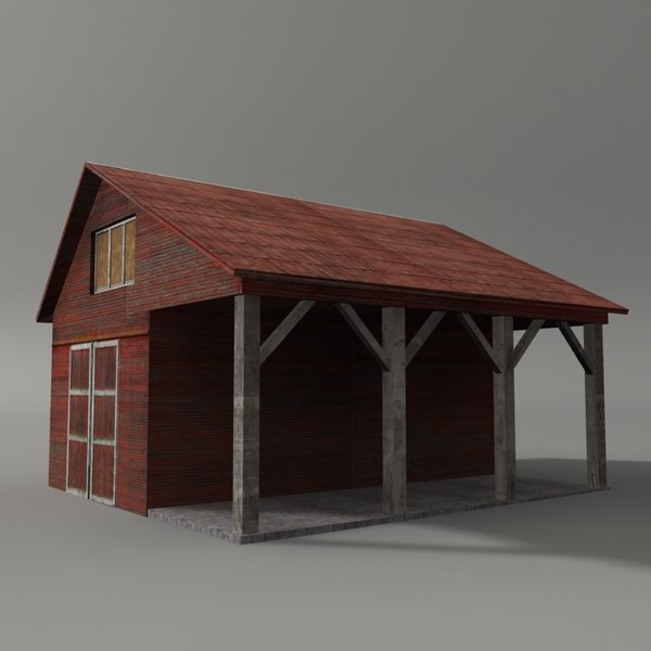 old barn 3d model