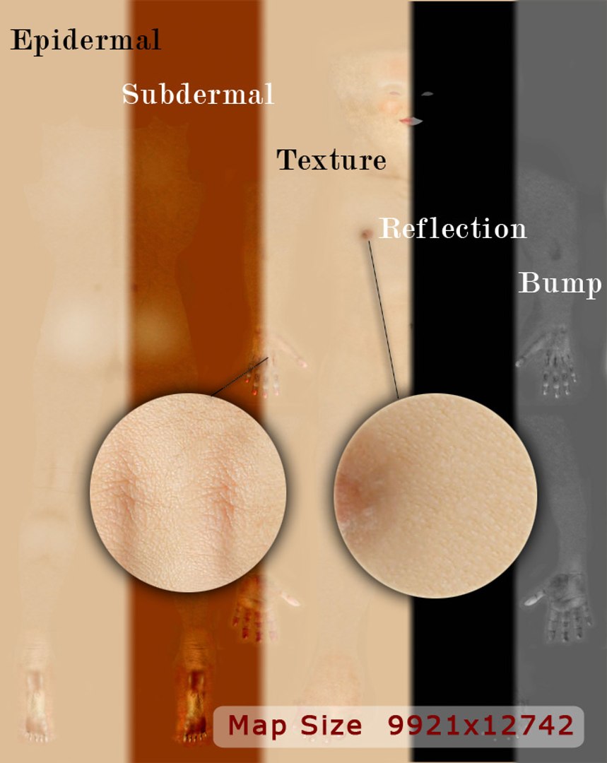 3d model cg female body