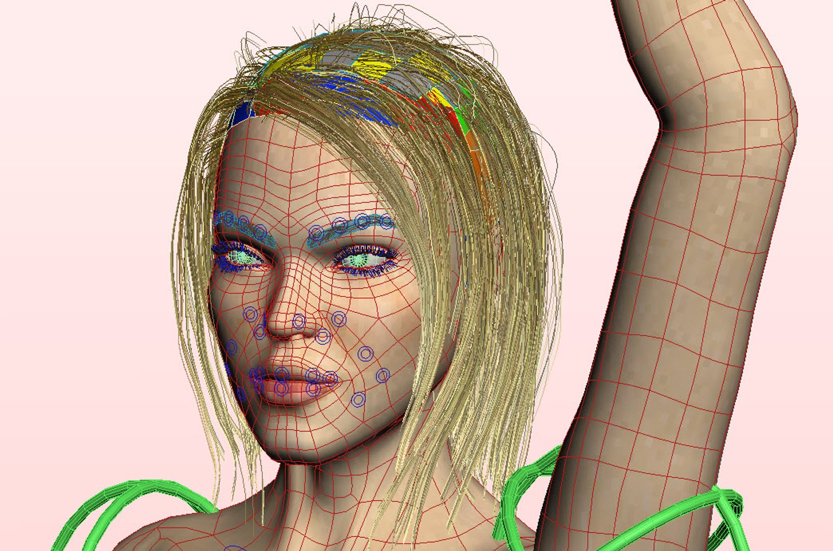 3d model cg female body