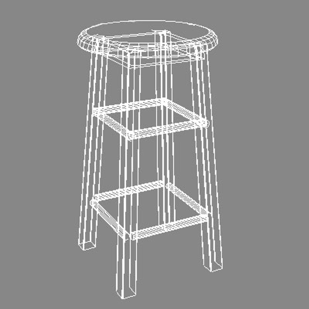 3d Shop Stool Model