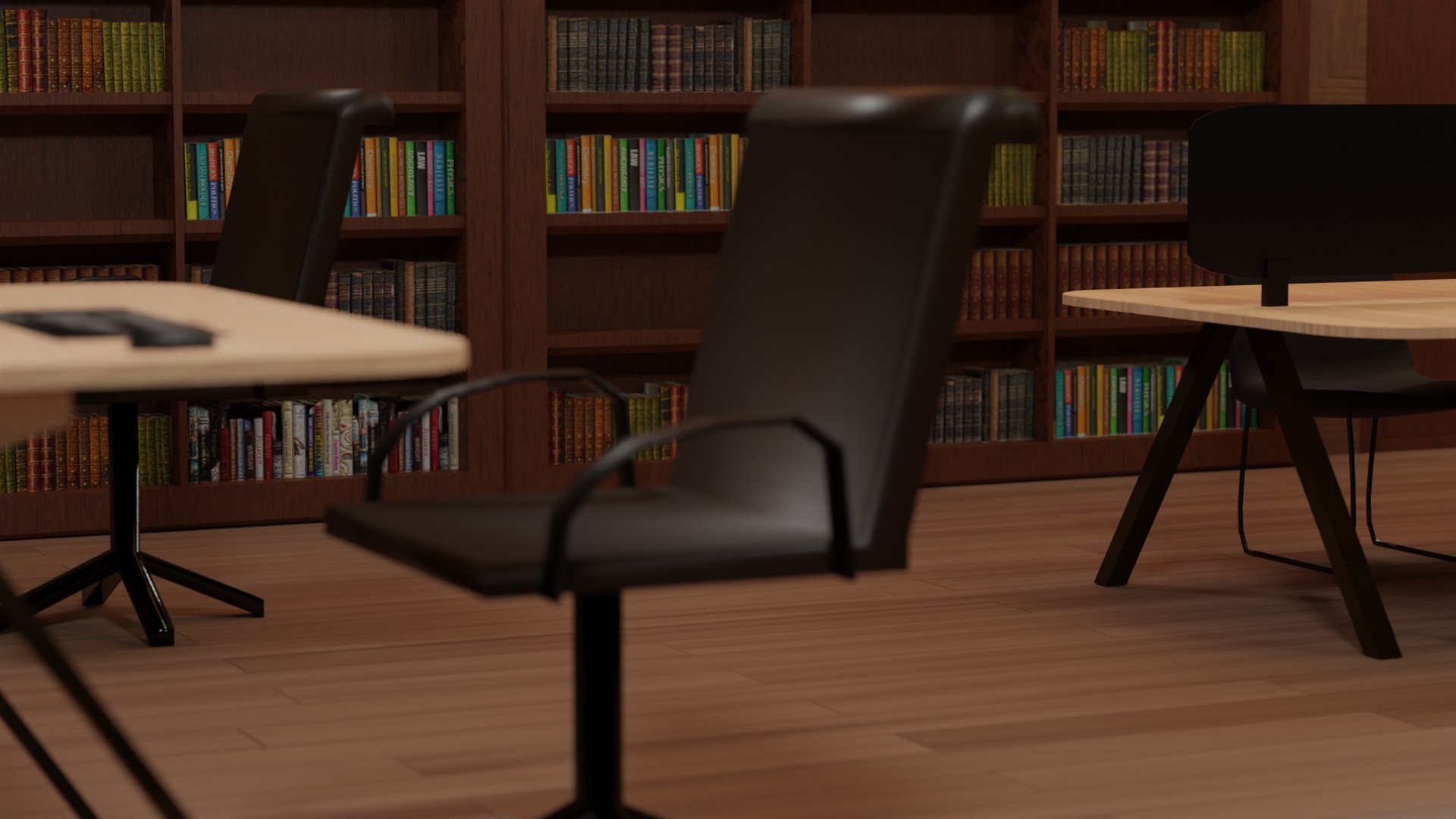 3D Low Poly Library Assets Model - TurboSquid 2017584