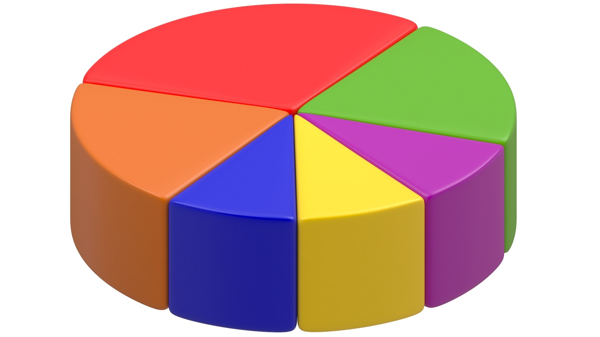 3D Pie Chart - TurboSquid 1712614