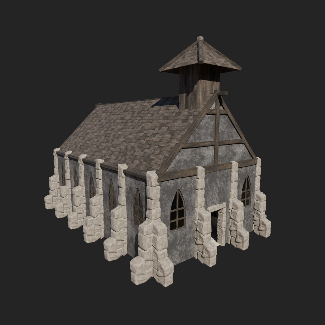 3D CHURCHES CHAPEL MEDIEVAL FANTASY BUILDING CATHEDRAL COLLECTION Model ...