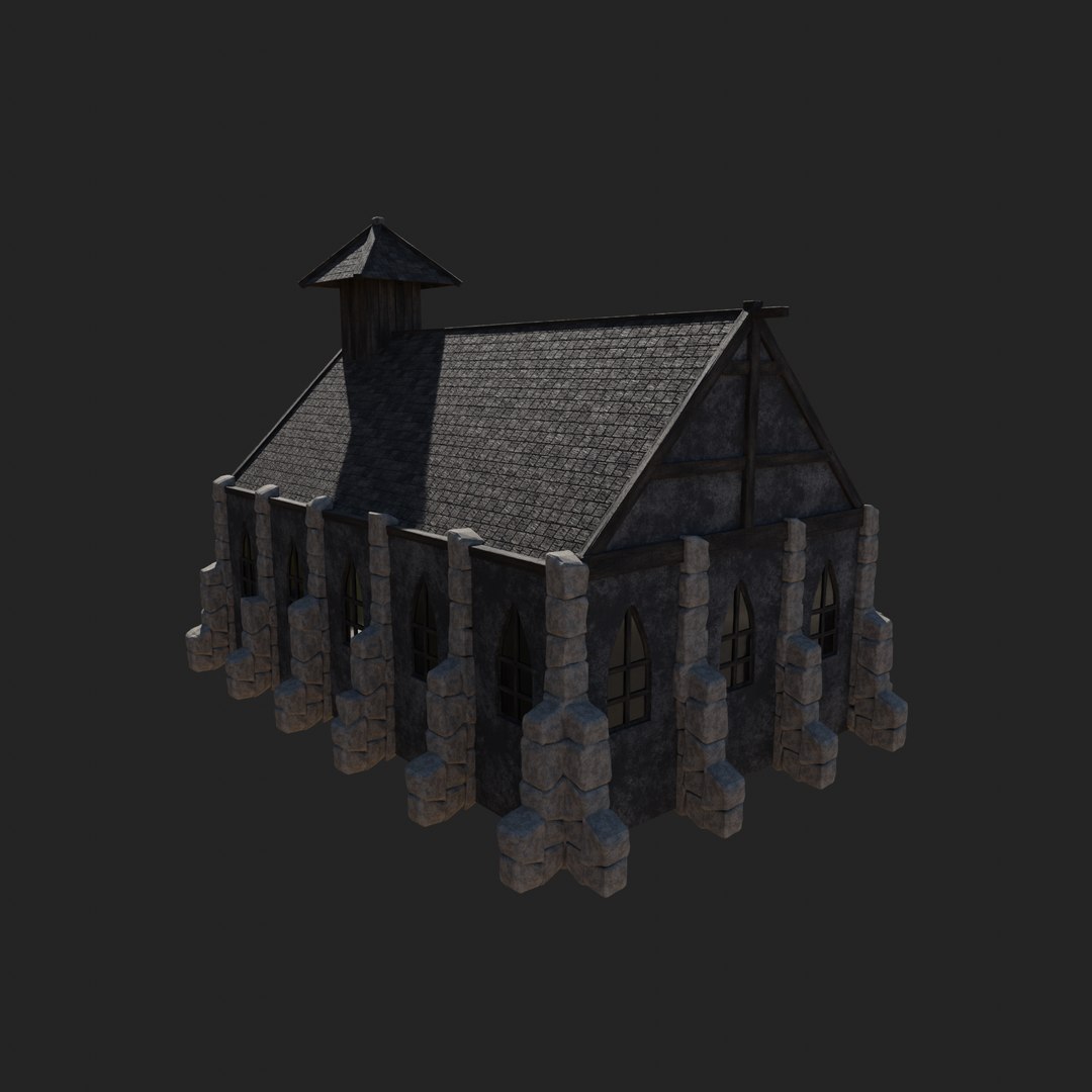 3D CHURCHES CHAPEL MEDIEVAL FANTASY BUILDING CATHEDRAL COLLECTION Model ...