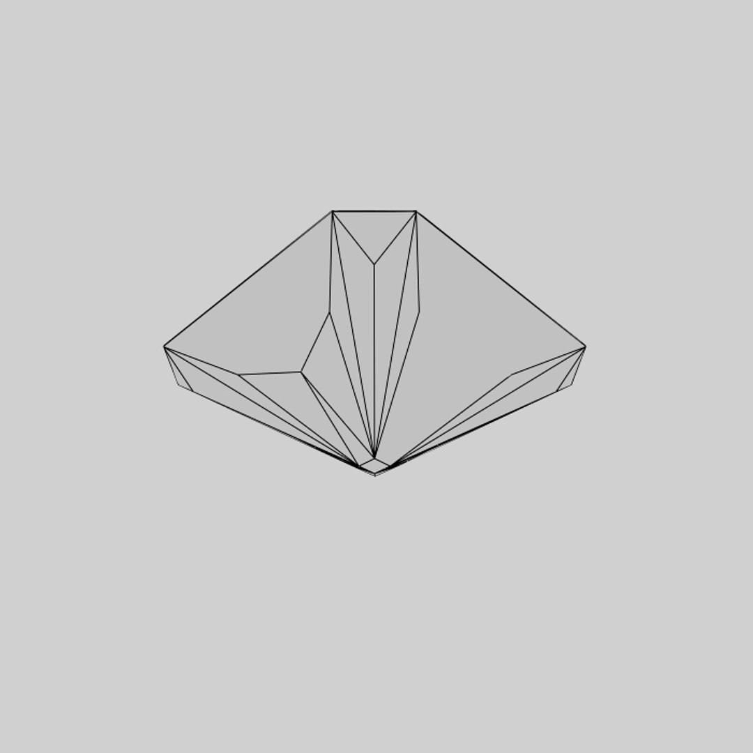 Barion Cut Diamond 3d Model