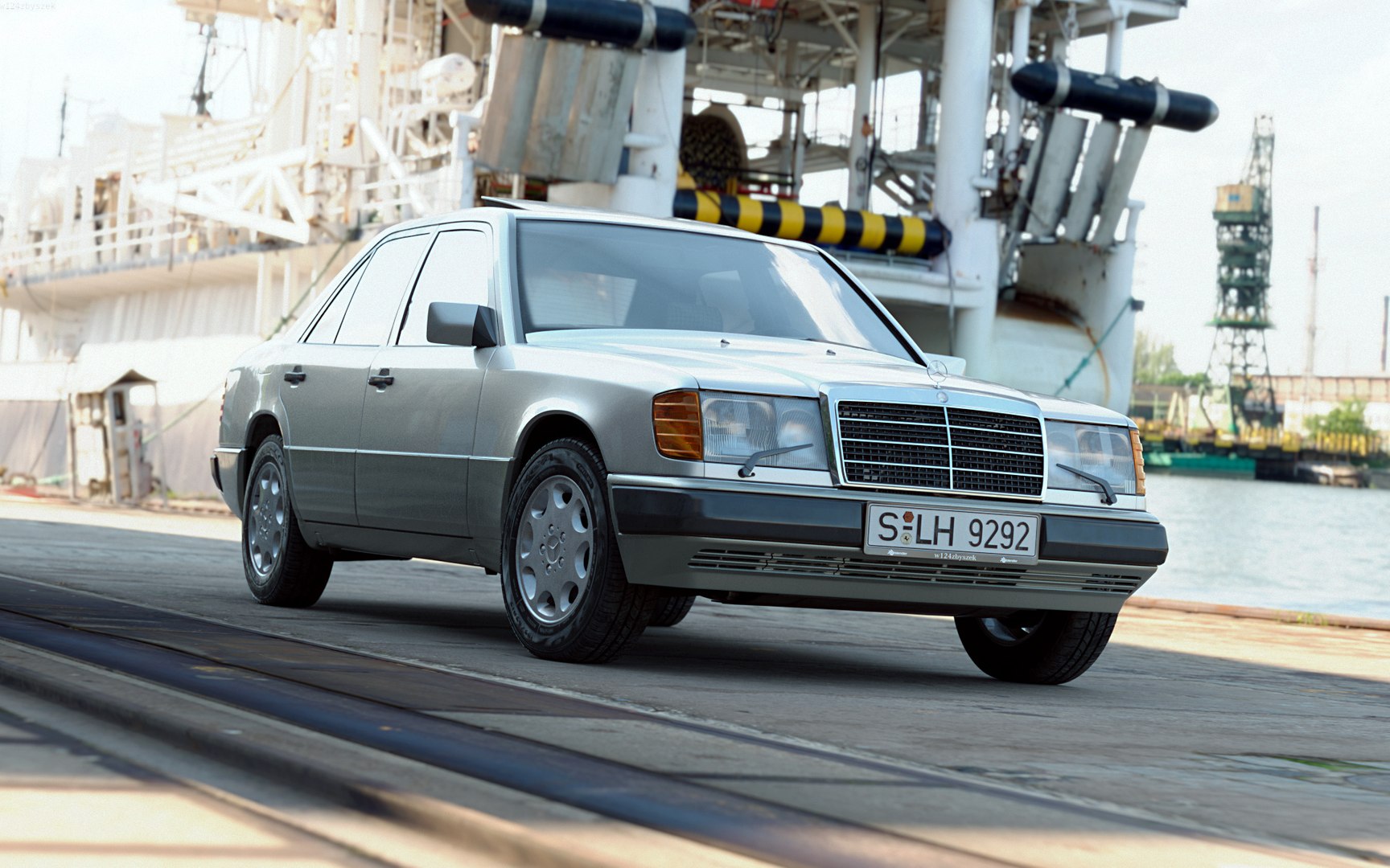 Mercedes-benz W124 300d 1992 3d Model