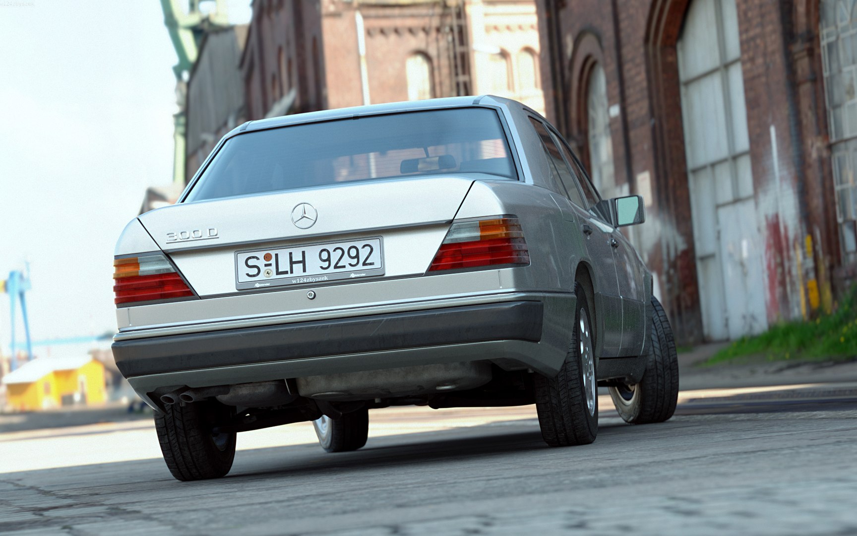 Mercedes-benz W124 300d 1992 3d Model