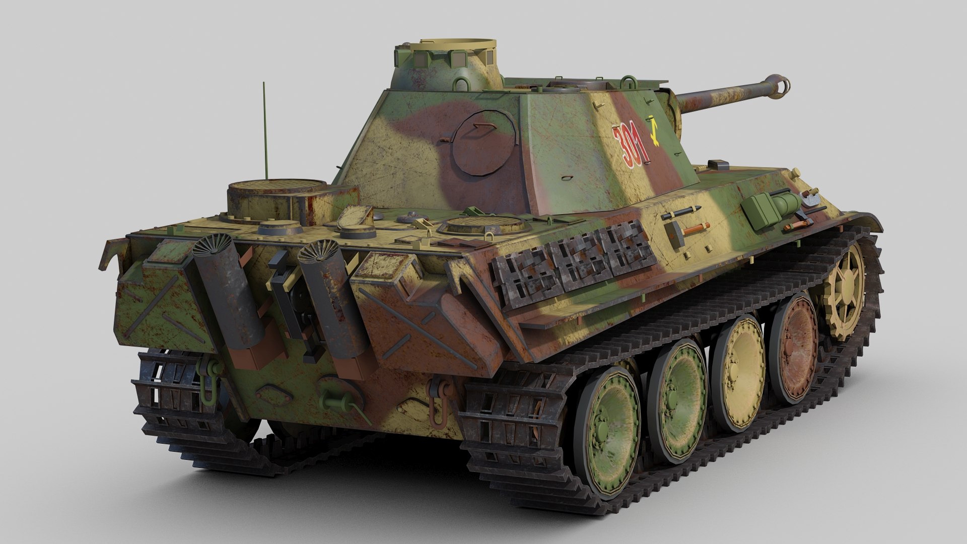 Ww2 German Panther Ausf 3d Model