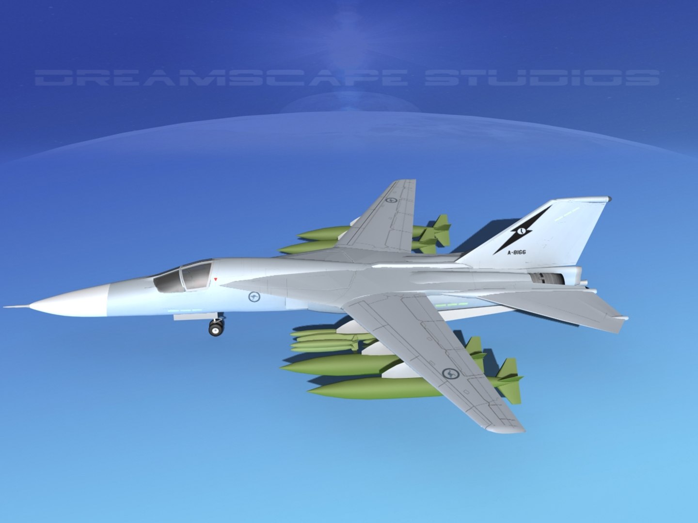3d Bomber Fb-111 Model