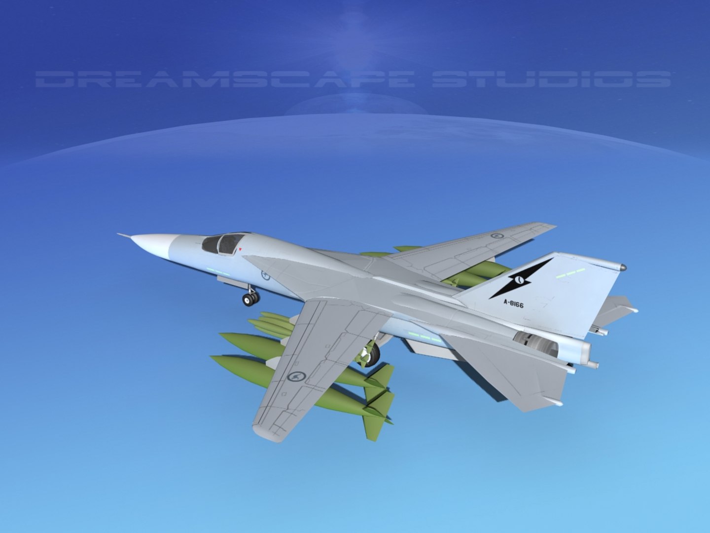 3d Bomber Fb-111 Model