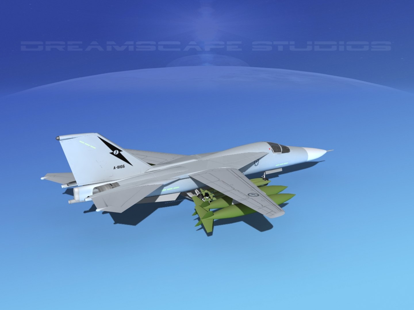 3d Bomber Fb-111 Model