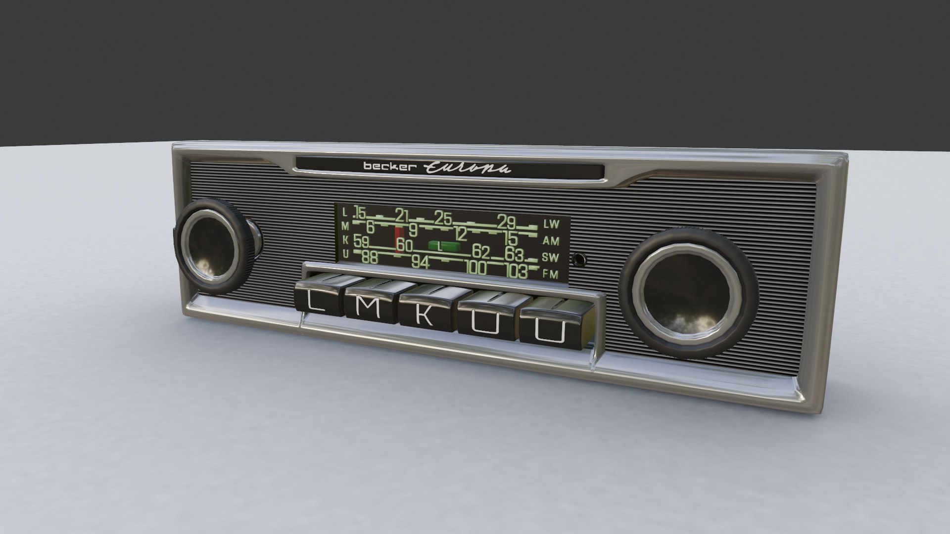Vintage Car Stereo 3D model - TurboSquid 2108274