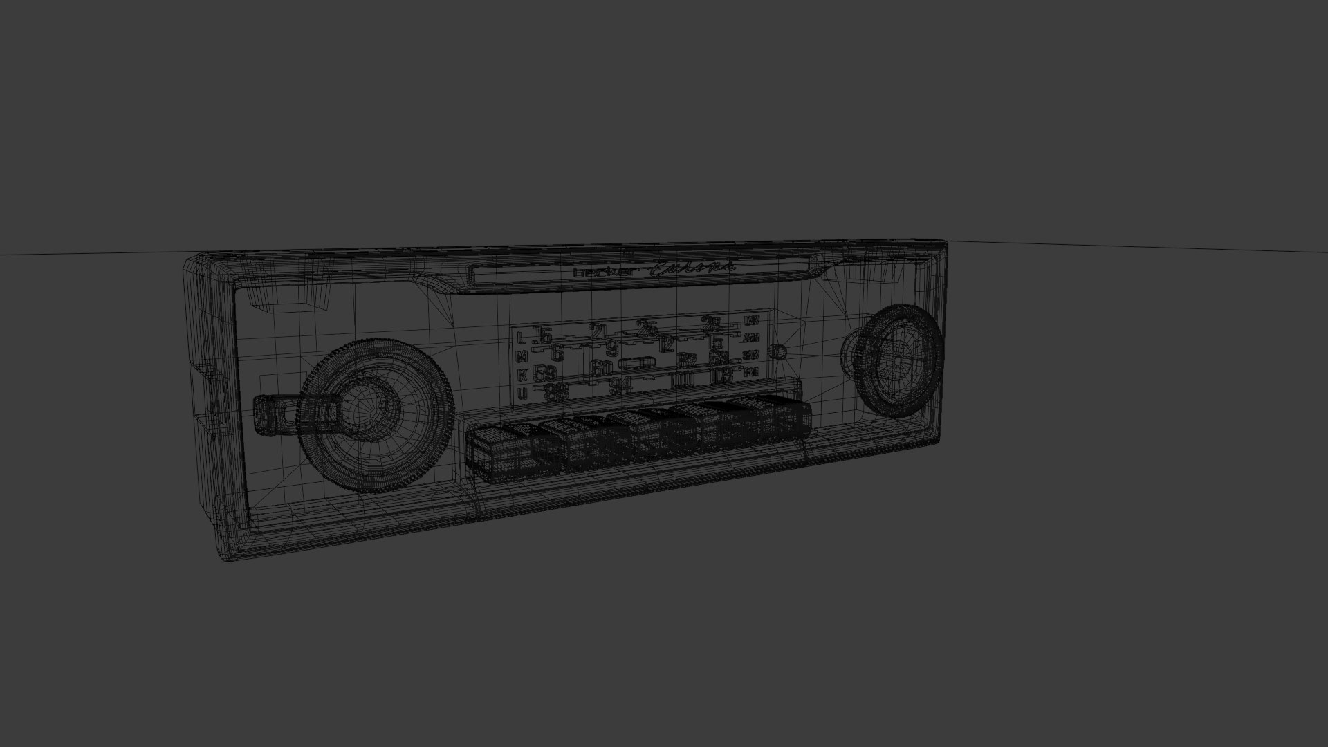 Vintage Car Stereo 3D model - TurboSquid 2108274