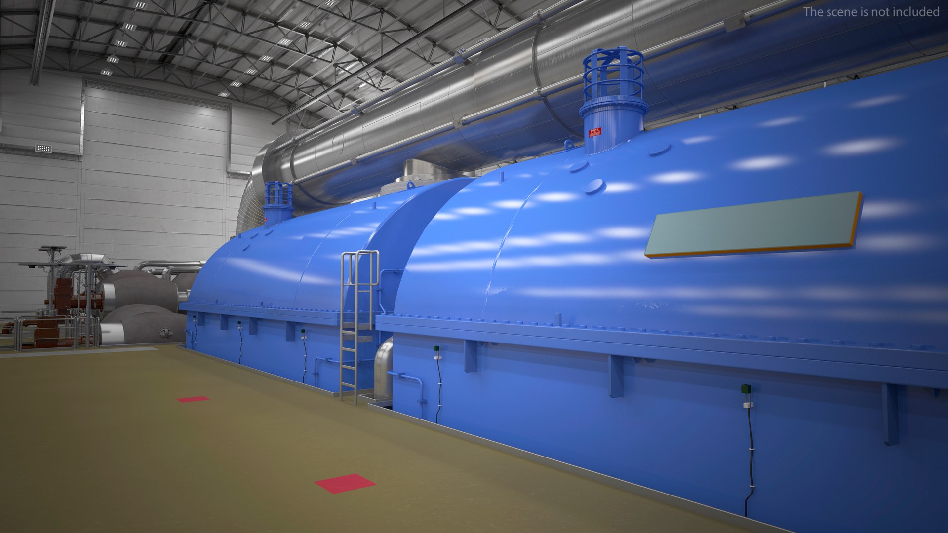 Steam Driven Turbine Generator 3D model - TurboSquid 1775079