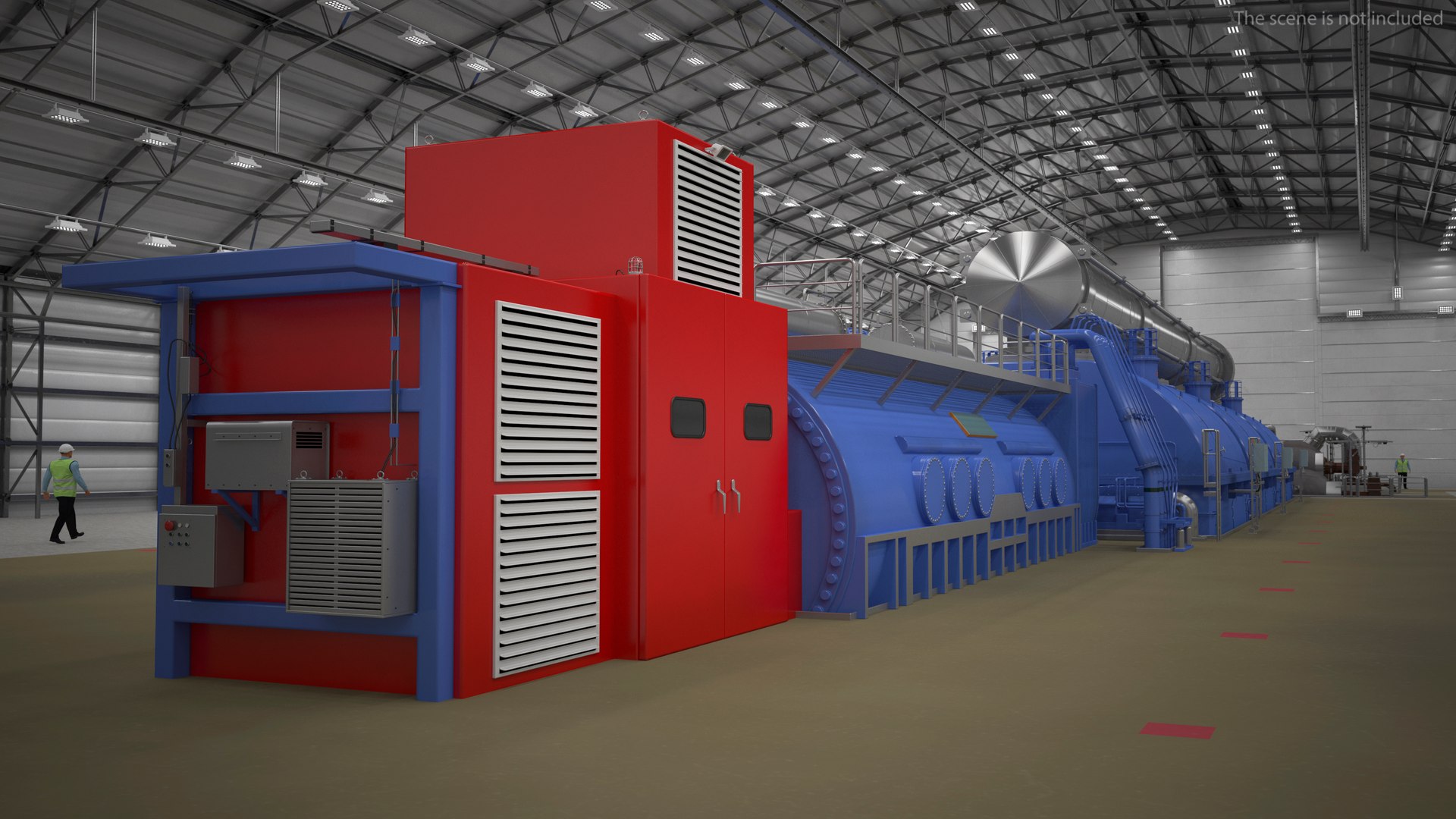 Steam Driven Turbine Generator 3D model - TurboSquid 1775079