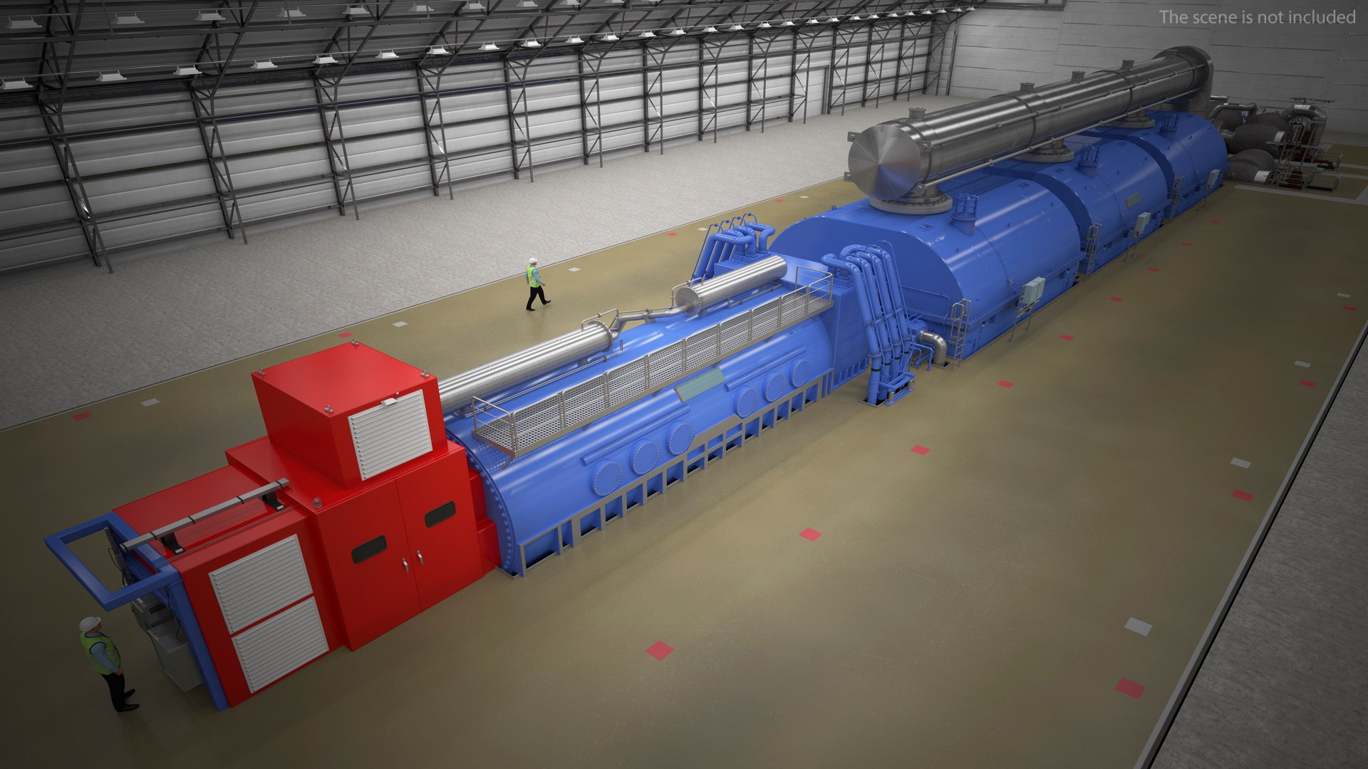 Steam Driven Turbine Generator 3D model - TurboSquid 1775079