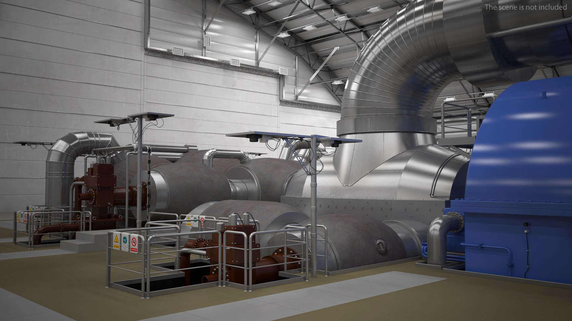 Steam Driven Turbine Generator 3D model - TurboSquid 1775079