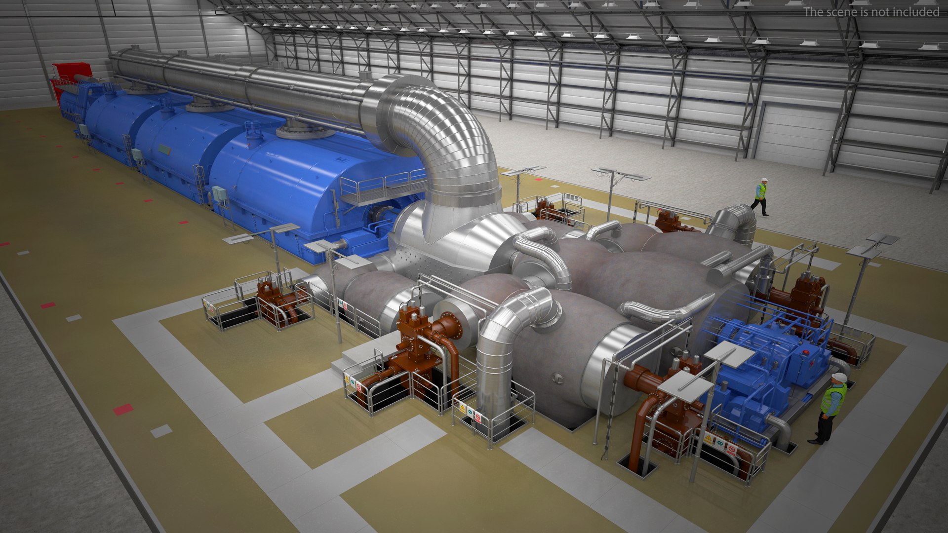 Steam Driven Turbine Generator 3D model - TurboSquid 1775079