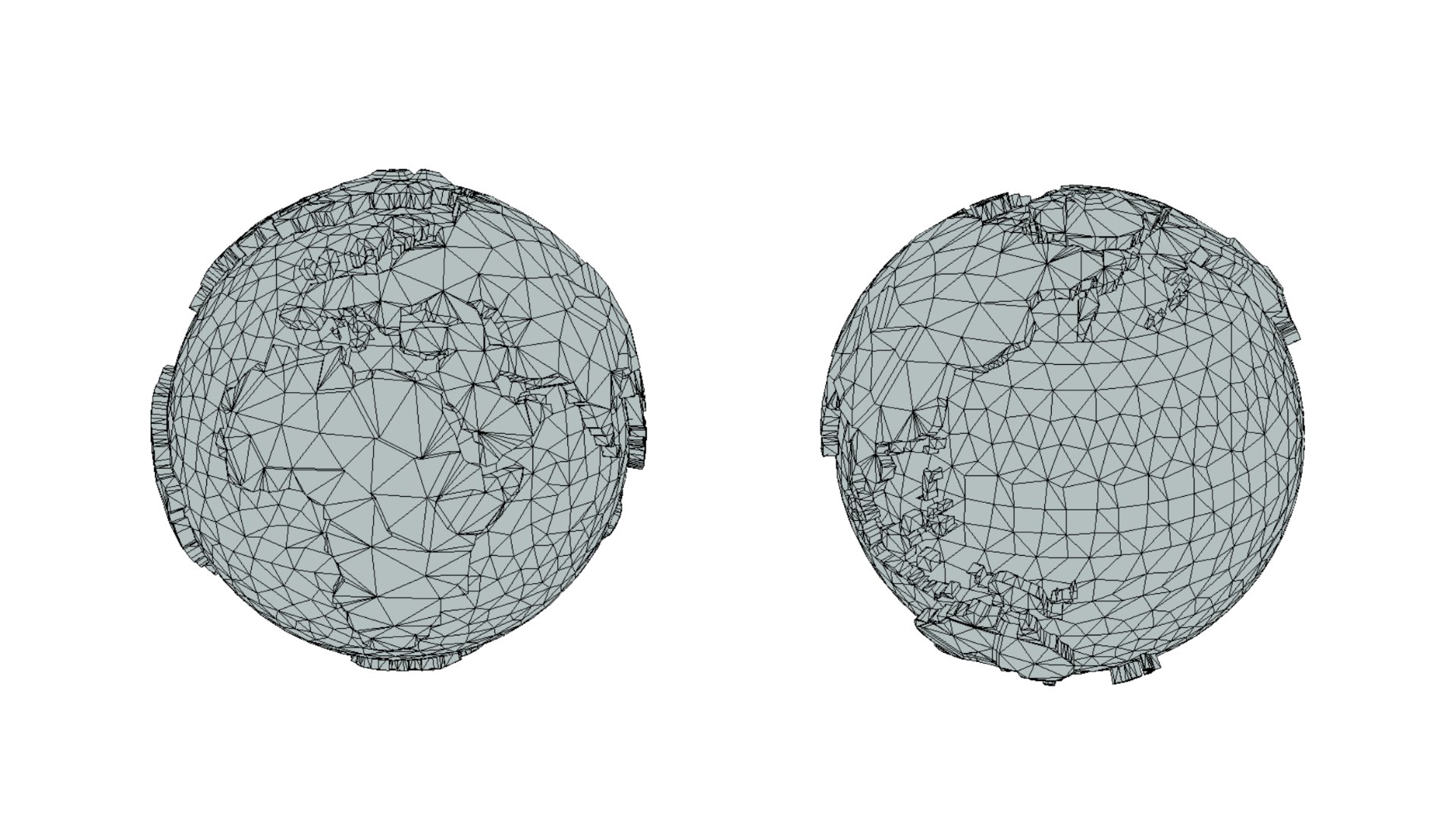 3D Low Poly Cartoon Earth Model - TurboSquid 1999747