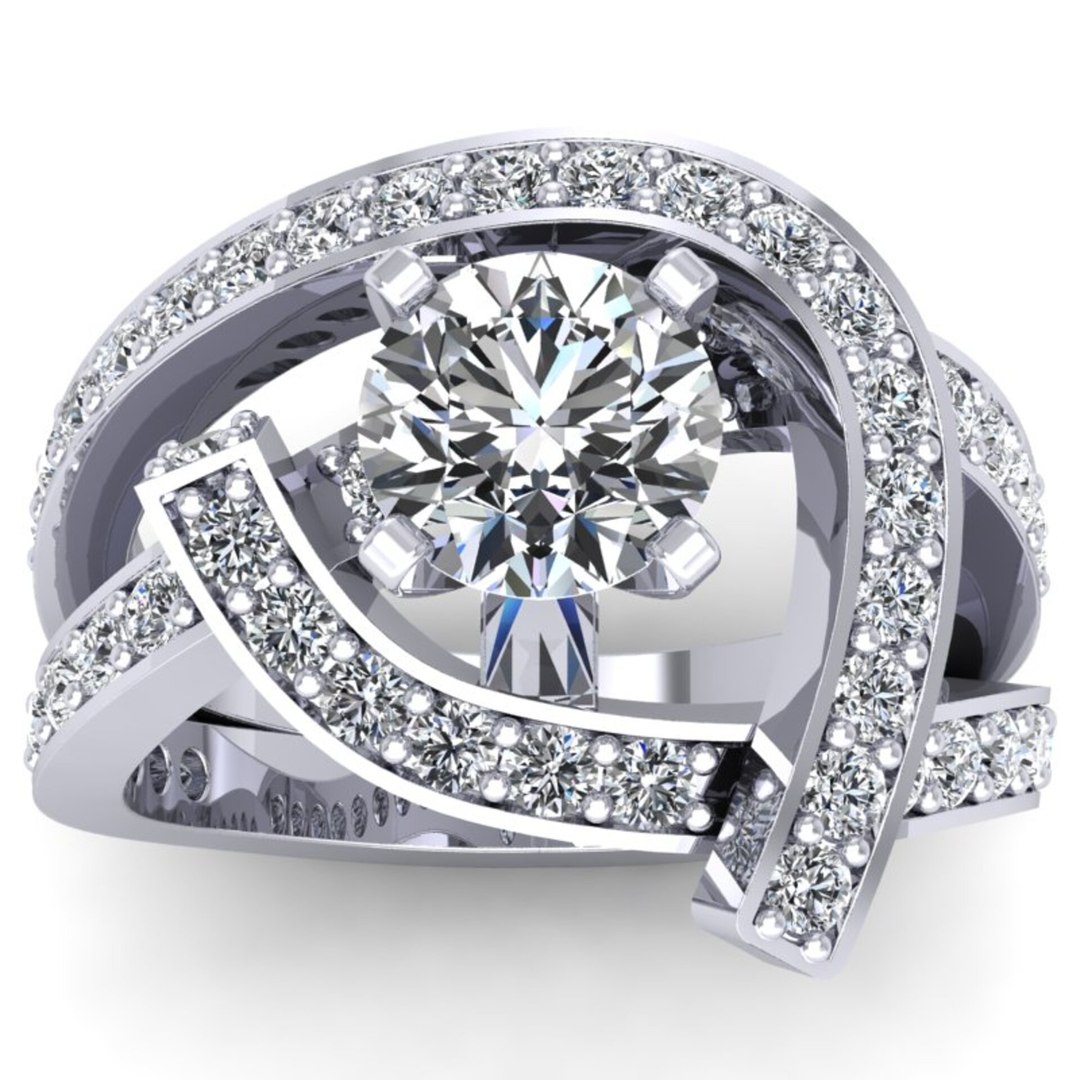 Digital CAD Ring stl -192 3D model - TurboSquid 2101110